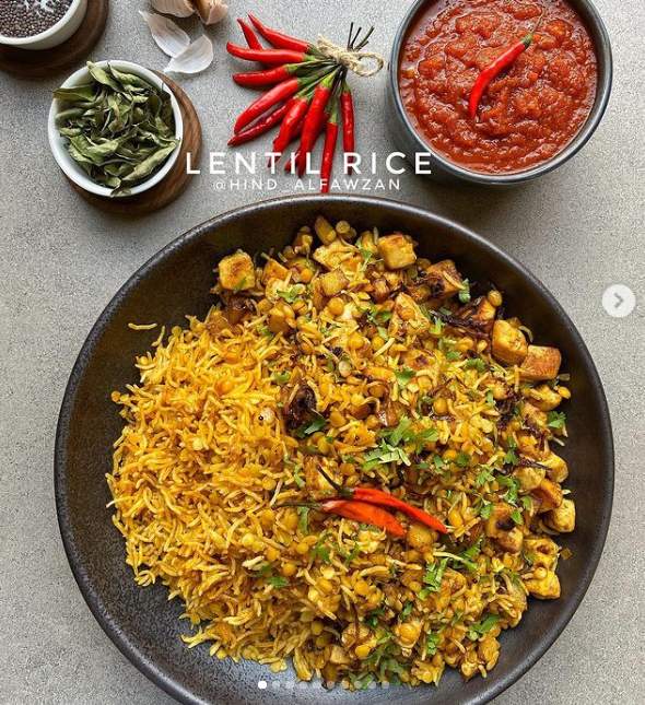 طريقة عمل أرز بالعدس الأصفر على الطريقة الهندية | بيتى مملكتى